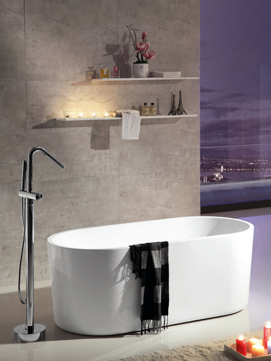 Aquamoon Venice 24" Integrated /Countertop White Infinity Sink - Bath